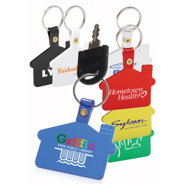 House Shaped Soft Key Tags | EverythingBranded USA
