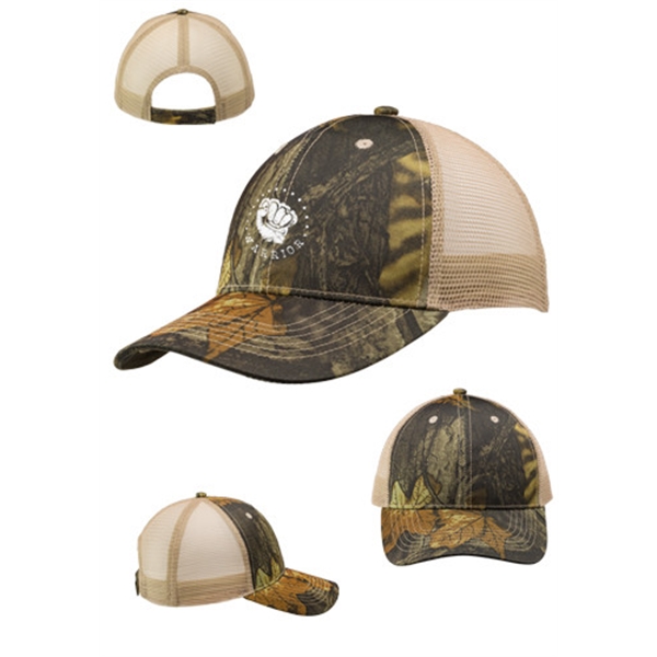 Woodland Camo Mesh Trucker Hat | EverythingBranded USA