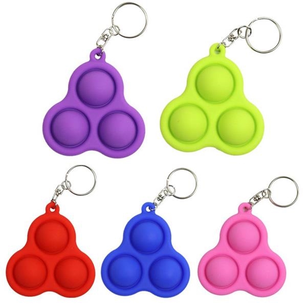 Silicone Fidget Simple Dimple Toy Keychain | EverythingBranded USA