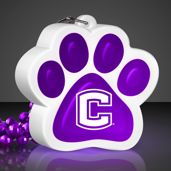 Purple Tiger Paw Print
