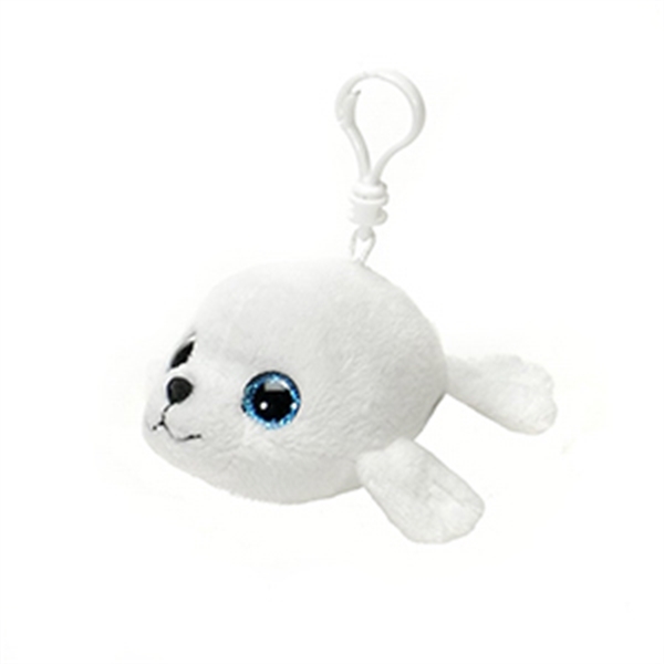 6" White Seal Keychain | EverythingBranded USA