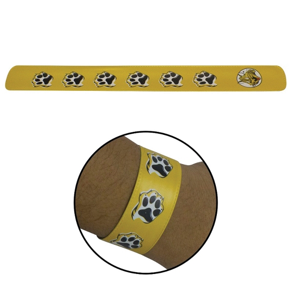 Vinyl Slap (Small) Bracelet with CMYK logo | EverythingBranded USA