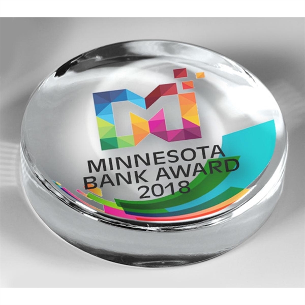 Round Glass Paperweight | EverythingBranded USA