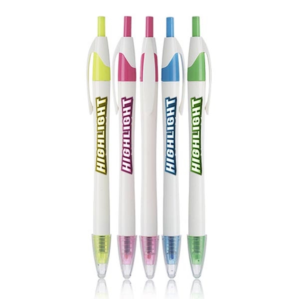 Plastic Retractable Dry Gel Highlighter Pen | EverythingBranded USA