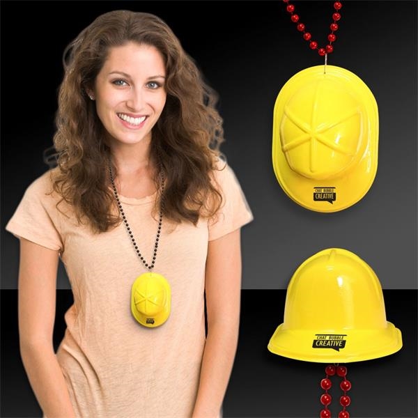 Mini Yellow Construction Hat w/ J- Hook Attachment | EverythingBranded USA