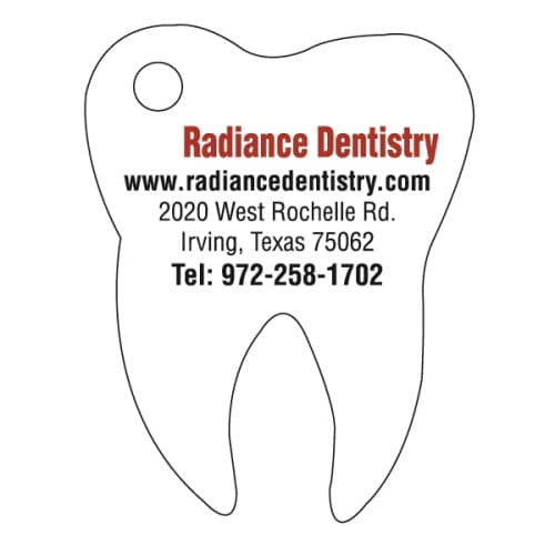 Tooth Shaped Key Tag | EverythingBranded USA