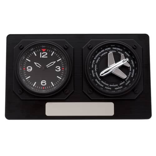 World Time Desk Clock | EverythingBranded USA