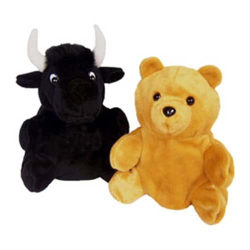 7" Reversible Bear/Bull Puppet | EverythingBranded USA