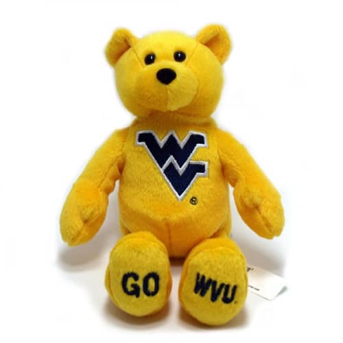 8" WVU Bear - Gold | EverythingBranded USA
