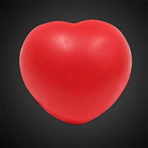 Red Heart Shaped Stress Balls | EverythingBranded USA