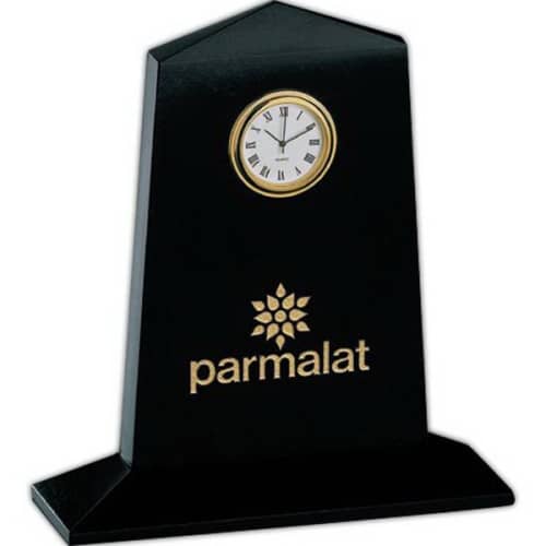Marble Clock - 7" Pentagon | EverythingBranded USA