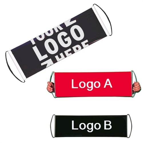 Retractable Hand Roller Banner for Cheering | EverythingBranded USA