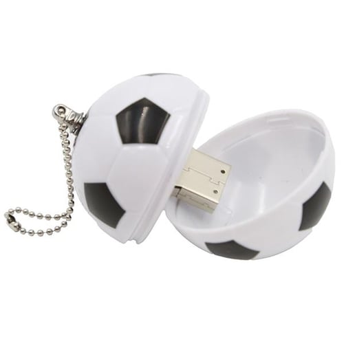 Soccer Shaped Fast USB Drive with Keyring | EverythingBranded USA
