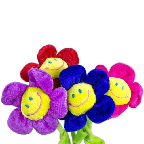 Plush Daisy Flowers Bendable Stems | EverythingBranded USA