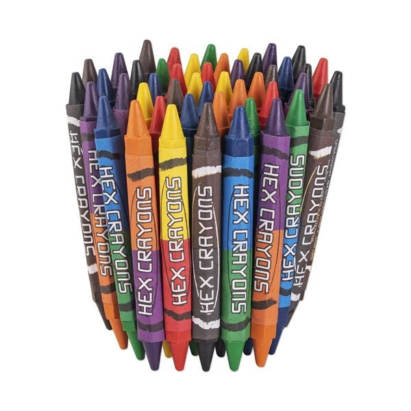 Double Sided Hexagon Bulk Crayons | EverythingBranded USA