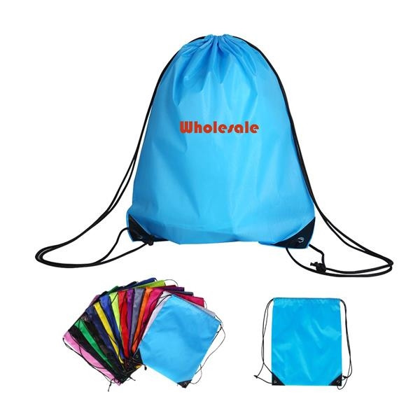 210D Polyester Drawstring Backpack MOQ 50PCS | EverythingBranded USA