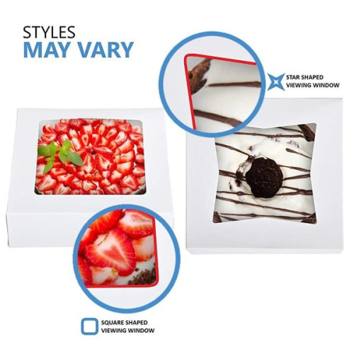 10 Inch Cake Box with Window | EverythingBranded USA