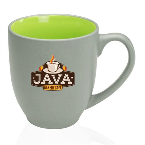 16 oz. Bistro Two Tone ceramic Coffee Mugs | EverythingBranded USA