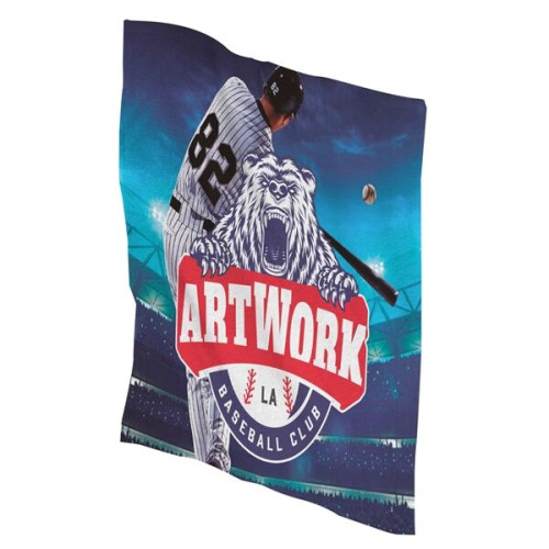 Sports Rally Towel w/ Full Bleed Custom Sublimation | EverythingBranded USA