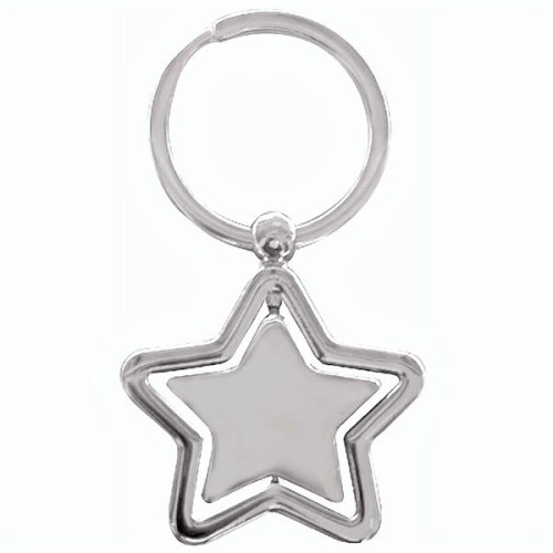 Star Shaped Chrome Metal Key Holder | EverythingBranded USA