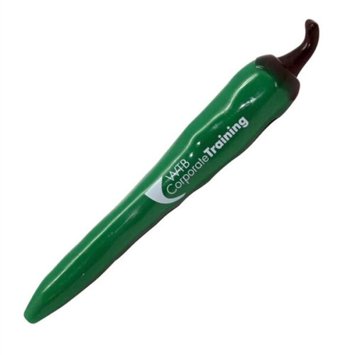Green Jalapeño & Red Chili Pepper Clicker Pen | EverythingBranded USA
