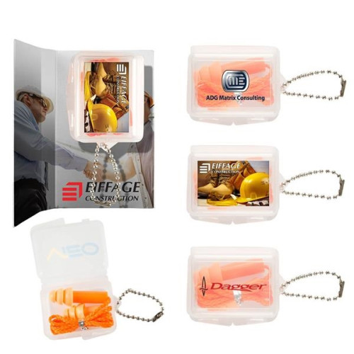 Silicone Ear plugs with String | EverythingBranded USA