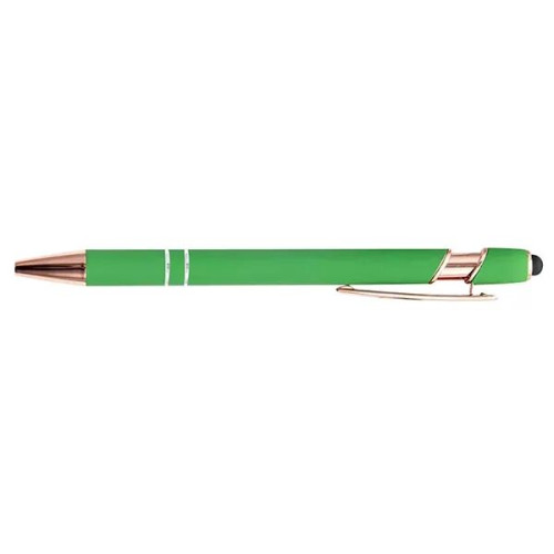 Rose Gold Soft-Touch Aluminum Pen w/ Stylus | EverythingBranded USA