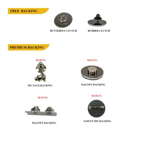 1" Custom Lapel Pins - Offset Full Color | EverythingBranded USA