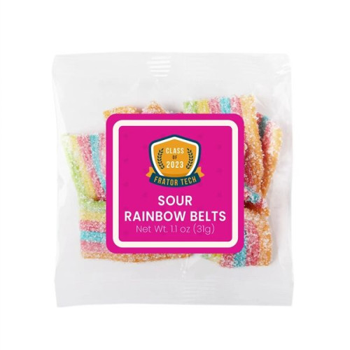 Taster Packet Sour Rainbow Belts | EverythingBranded USA