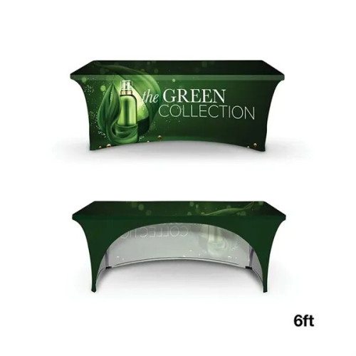 DisplaySplash 6' RPET Stretch Open Back Table Cover | EverythingBranded USA