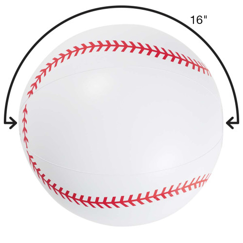 16" Baseball Beach Ball | EverythingBranded USA